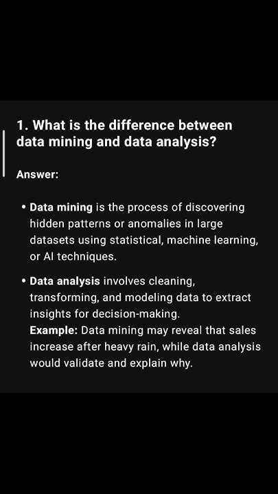 Data Analysis Questions Dataanlysis Datascience Data Machinelearning Youtube