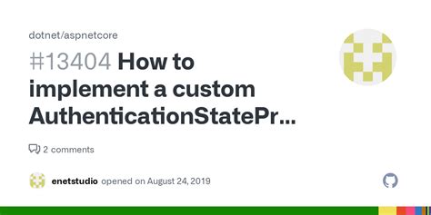 how to implement a custom authenticationstateprovider in server side