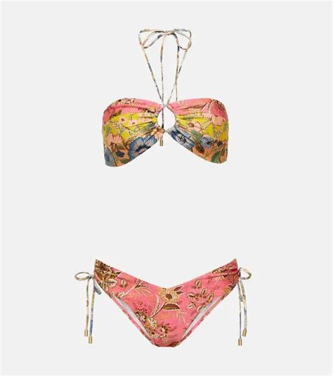 Zimmermann Junie Floral Bikini Multicoloured Editorialist