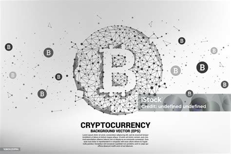 다각형 점에서 벡터 Bitcoin 아이콘 라인을 연결 합니다 개념에 대한 스톡 벡터 아트 및 기타 이미지 개념 개념과 주제
