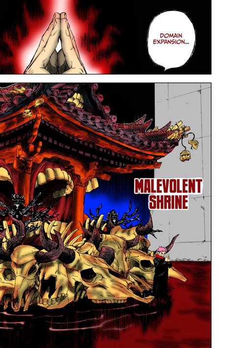 Domain Expansion Malevolent Shrine Jujutsu Kaisen Rmangacoloring