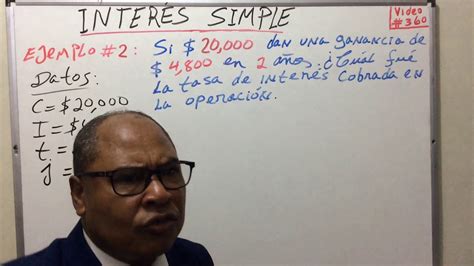 Interés Simpleejemplo2 Video 360 Youtube
