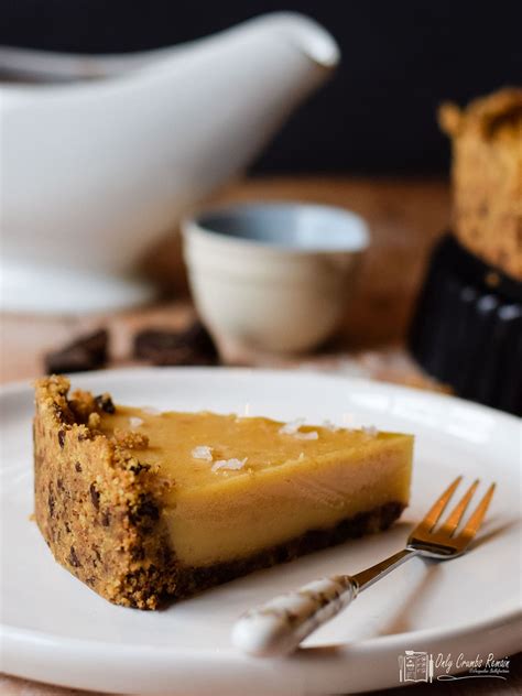 Salted Caramel Pie With Chocolate Sauce Only Crumbs Remain