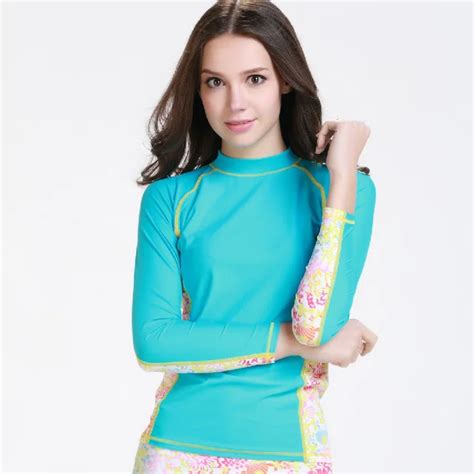Sbart Rashguard Women Swim Shirts Long Sleeve Womens Rash Guard