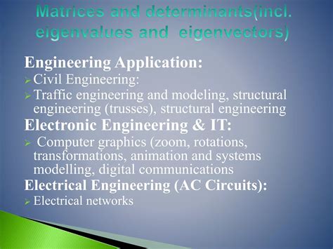 Application Of Mathematics In Engineering Fields Pptx
