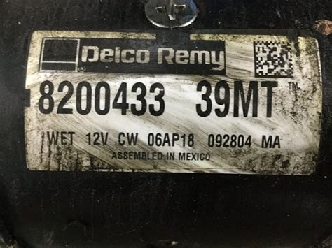 8200081 International Maxxforce 10 Engine Starter For Sale