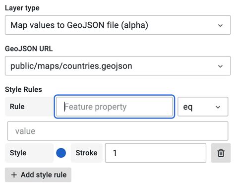 Geomap Geojson Autofill Style Rule Settings · Issue 41513 · Grafanagrafana · Github