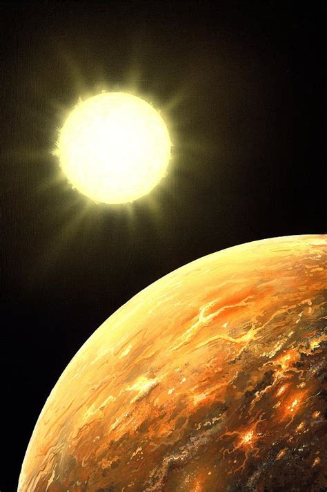 Kepler 10b Exoplanet Artwork Photograph By Richard Bizley