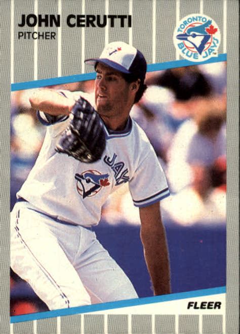 1989 Fleer 228 John Cerutti Blue Jays Nm Mt
