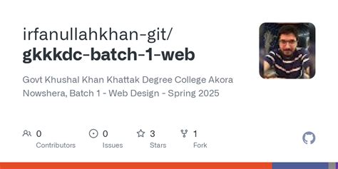 Github Irfanullahkhan Gitgkkkdc Batch 1 Web Govt Khushal Khan