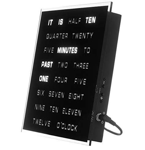 Unique LED Word Clock Displaying Time As Text ThatSweetGift