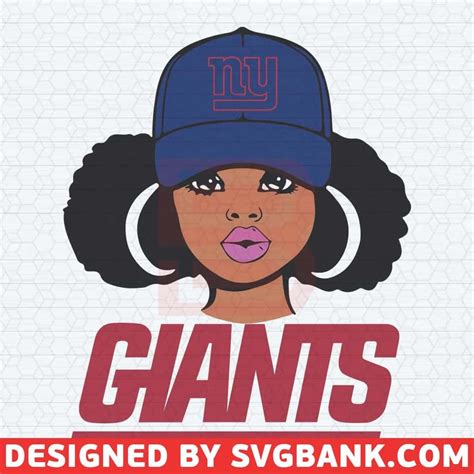 New York Giants Girl Svg Cricut Digital Download