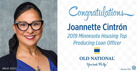 Old National Bank On Linkedin Congratulations To Joannette Cintrón