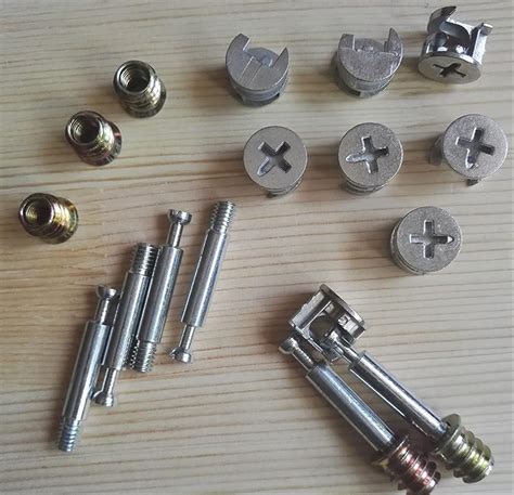 50 Pieces 3 In 1 Furniture Screw Assembly Kitchen Cabinet Connector