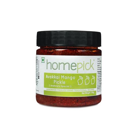 Homepick Avakkai Mango Pickle 300g Andhras Avakaya Manago Amazon