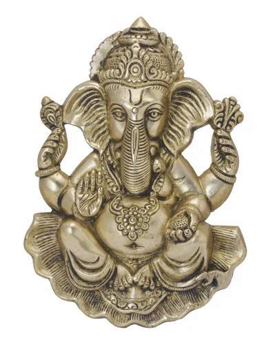 Lwh 711510 Brass Collectible Ganesh Wall Hanging Handicrafts