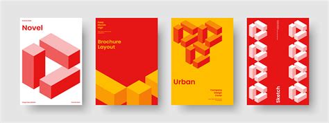 Desain Laporan Geometris Tata Letak Sampul Buku Yang Terisolasi