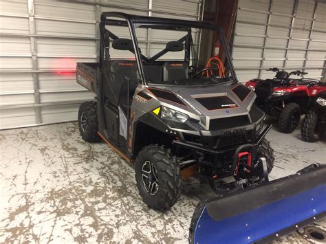 2014 Polaris Ranger 900 Xp With Full Hydraulic Plow Eps Clean 9800