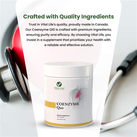 Coenzyme Q10 Softgels Vital Life
