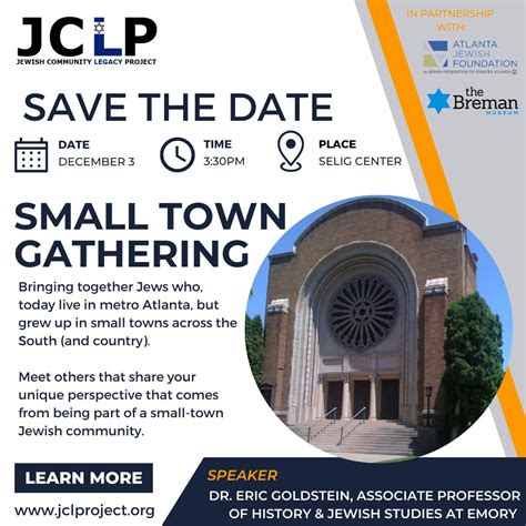 Gathering Of Small Communities Atlanta Jewish Connector