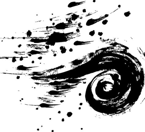 Premium Vector Abstract Background With A Spiral Shaped Ink Spot A Vortex Like Pattern Created