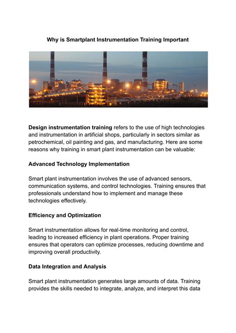 Ppt Why Is Smartplant Instrumentation Training Important Powerpoint