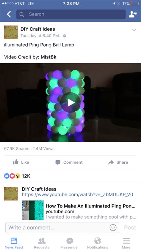 Ping Pong Ball Light Lamp Https Facebook 1670795693174719