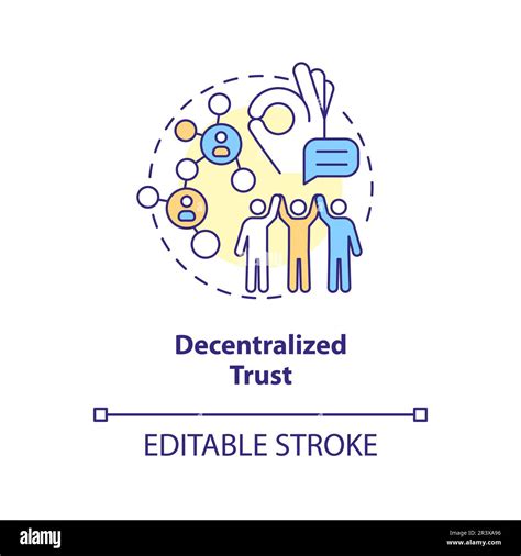 Decentralized Trust Concept Icon Stock Vector Image And Art Alamy