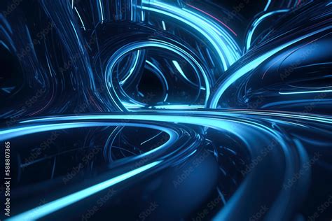 Blue Horizons An Energetic And High Tech Background Setting The Stage