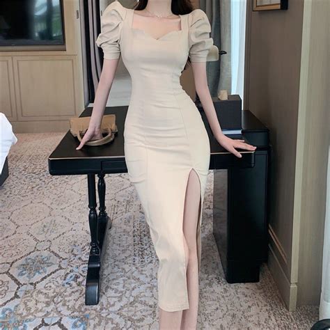 Beige Formal Dress On Carousell