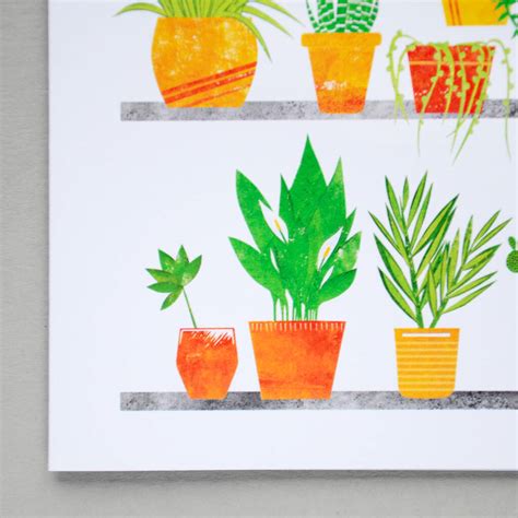 Crazy Plant Lady Card By Fiona Clabon Illustration
