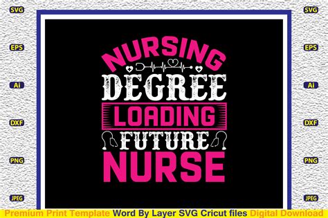 Nursing Degree Loading Future Nurse Svg Graphic By Craftart24