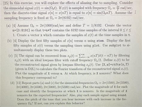 Solved In This Exercise You Will Explore The Effects Chegg