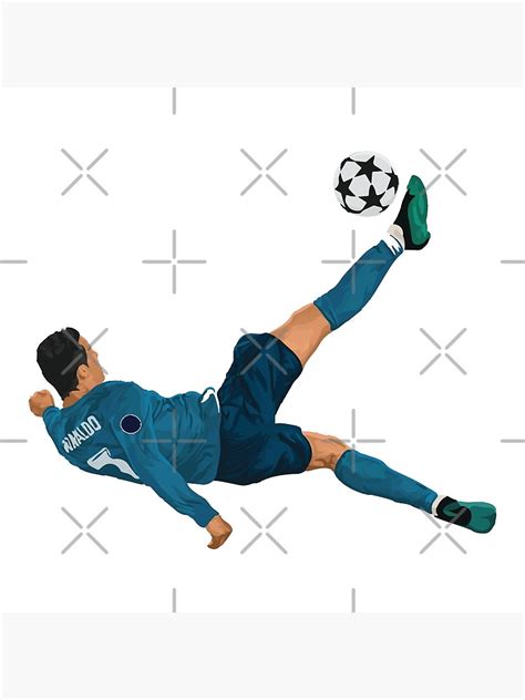 Ronaldo Bicycle Poster For Sale By Cartmaxx Redbubble