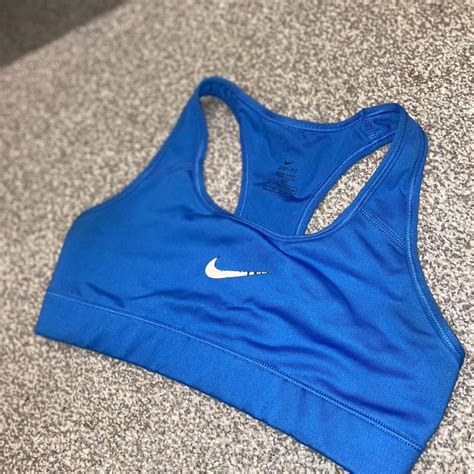 Blue Nike Sports Bra Size Xs Blue Bra Gym Depop