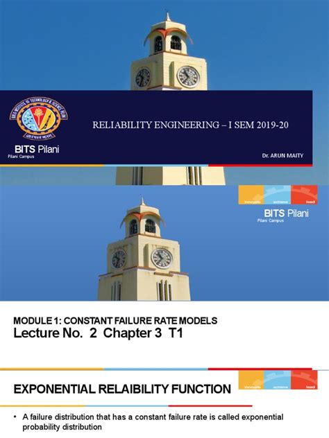 reliability engineering lecture 2 pdf reliability engineering