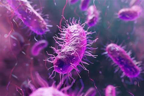 Illustration Of Lactic Acid Bacteria As Probiotic For Health Premium
