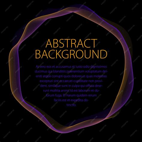 Premium Vector Flowing Smooth Linear Frame In A Shape Of Circle