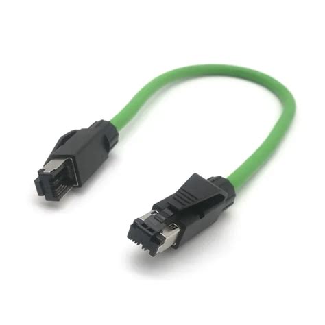 LAN Cable Ethernet Cat 5e Shielded RJ45 Male Connector Molded Double Ended Ethercat Cables