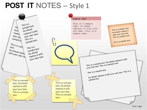 Post It Notes Style 1 Powerpoint Presentation Slides Powerpoint