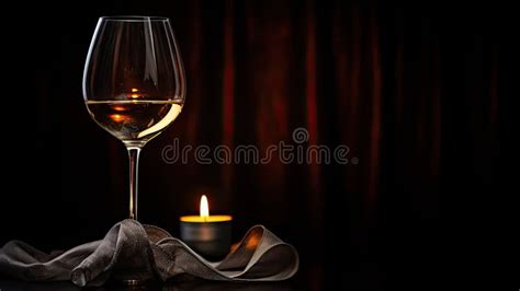 Intimate Wine Glass Dark Background Stock Illustration Illustration