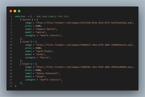 adding vehicles stevo scripts