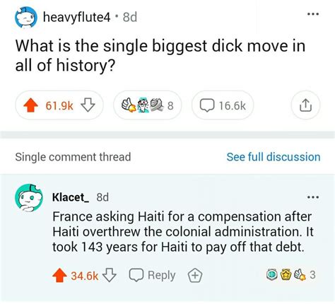 The Biggest Dick Move In All Of History Haiti