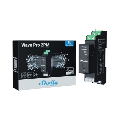 SHELLY QUBINO Double Z Wave DIN Rail Relay Switch Power Metering