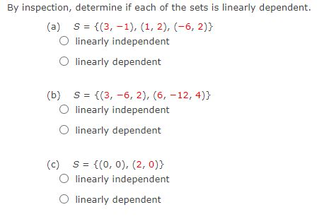 Solved To Prove That The Set Of Vectors Is Linearly Chegg Com