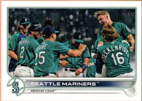 Seattle Mariners 2022 Topps Team Set Ebay