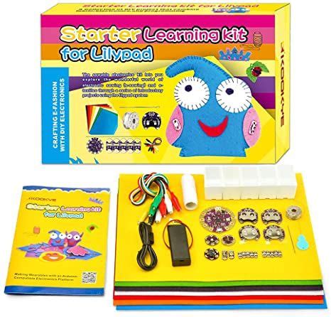 KOOKYE LilyPad Sewable Starter Learning Electronics Kit For Arduino Lilypad Main Board M