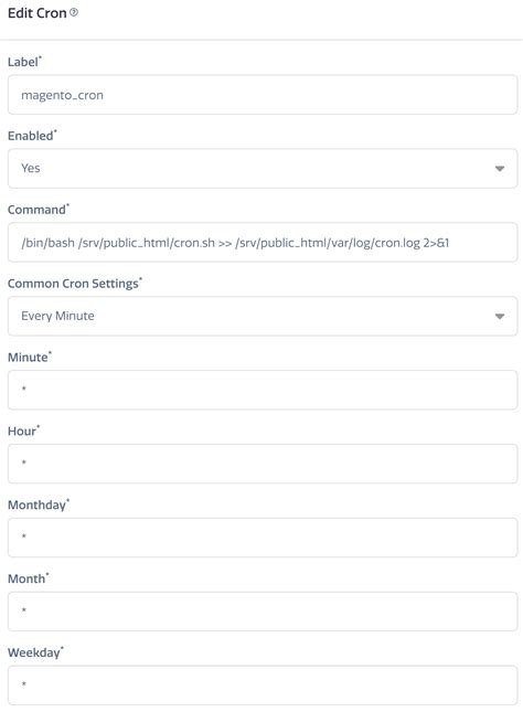 Stratus Guides Default Cron Configurations Documentation