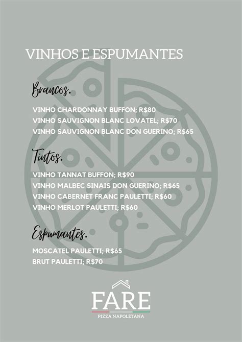 Menu Em Casa Fare Pizza Napoletana Restaurante Caxias Do Sul