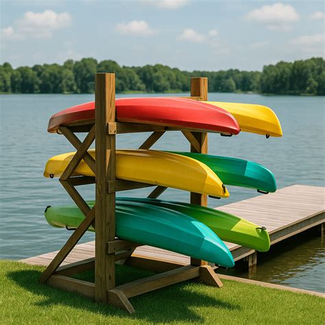 Step By Step Guide To Building A Kayak Rack Near Your Dock Ez Dock Texas